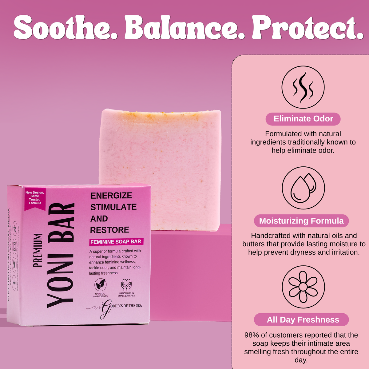 Yoni Bar - Natural Soap for Feminine Hygiene Goddess Of The Sea